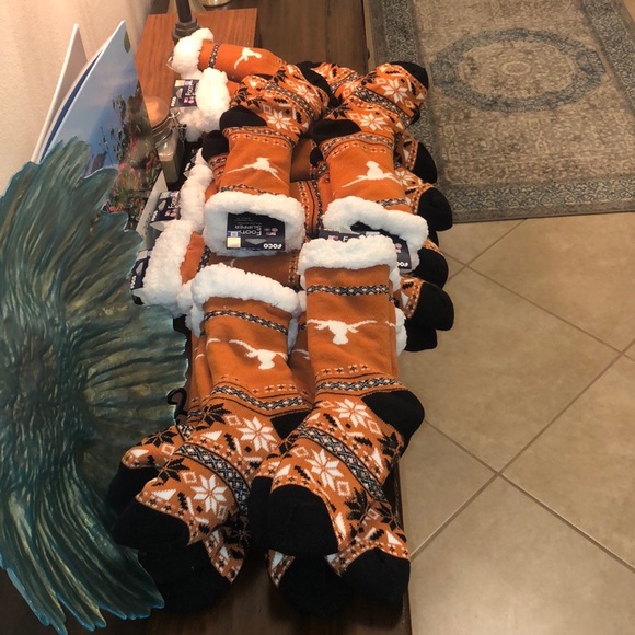 Foco | Accessories | Texas Longhorn Logo Footy Slipper Socks Nwt | Poshmark